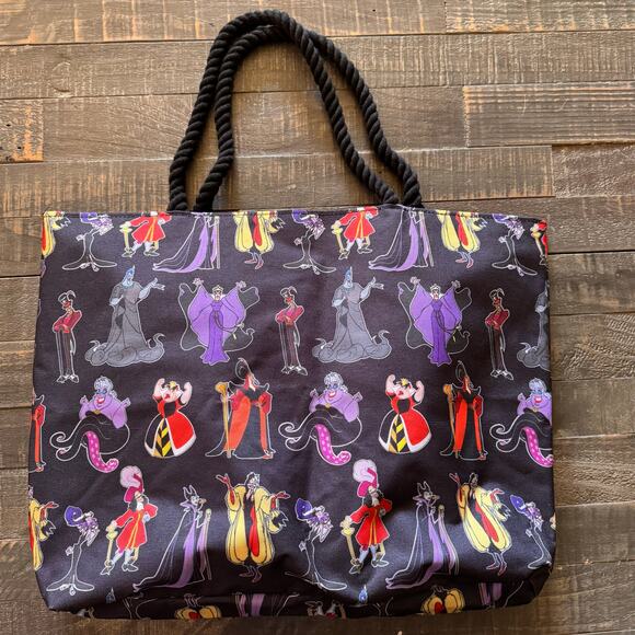 Disney | Bags | Disney Tote Bag Princess Villains Ursula Evil Queen ...